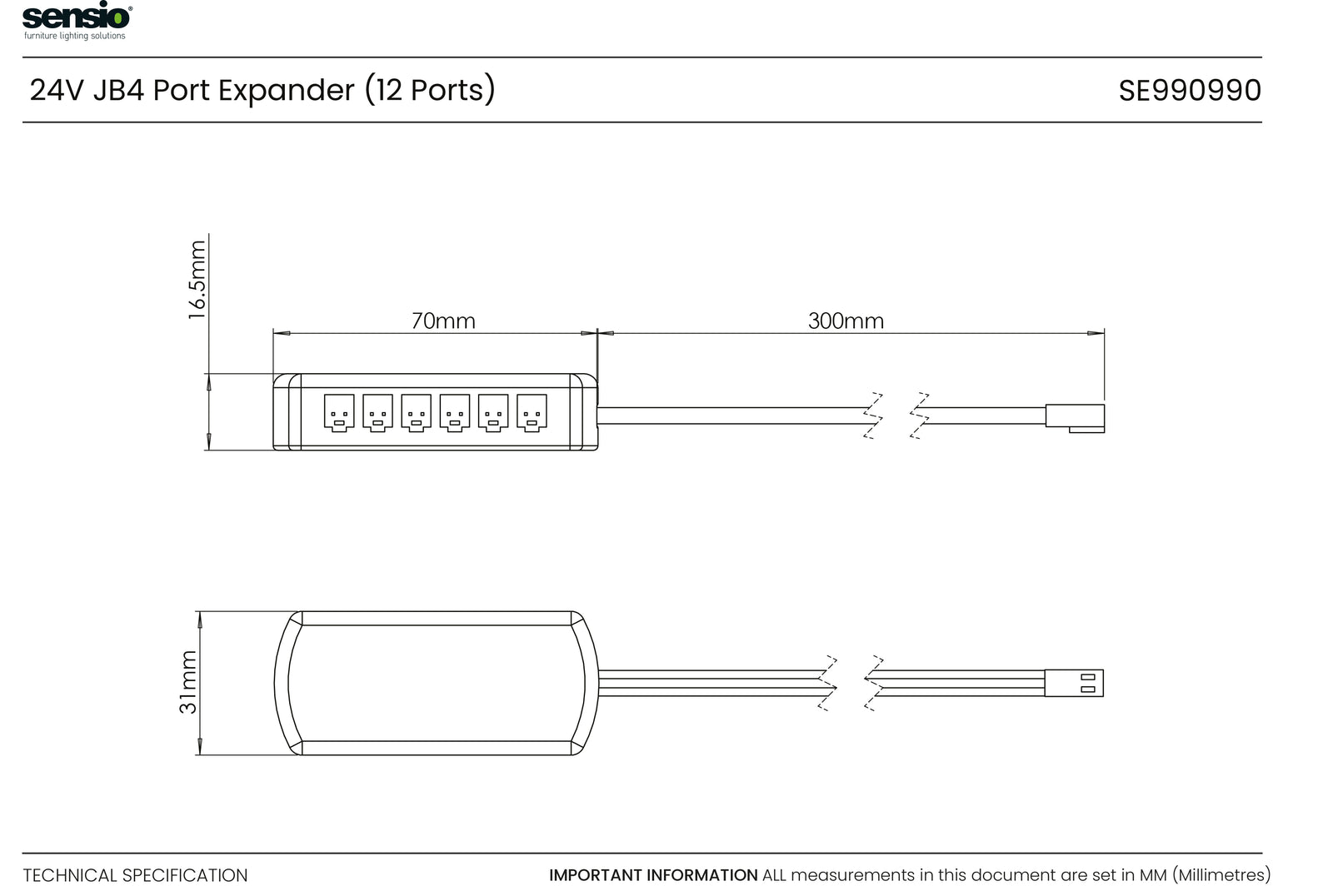 2-pin JB4 Extension Lead
