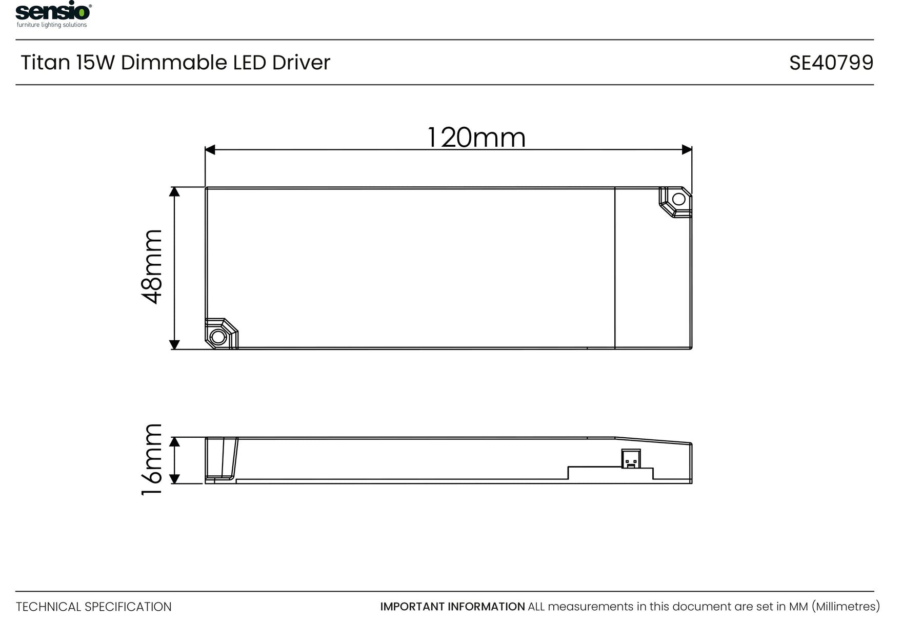 Titan Dimmable Driver (2-pin distribution ports)